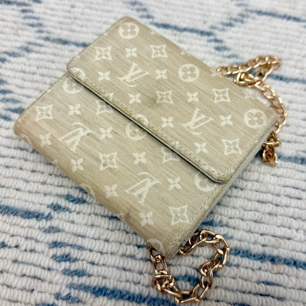 Louis Vuitton | Bags | Louis Vuitton Beige Monogram Canvas Mini ...